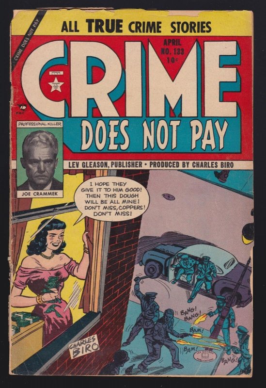 Crime Does Not Pay #133 1.0 FR Lev Gleason Comic - Apr 1953 Charles ...