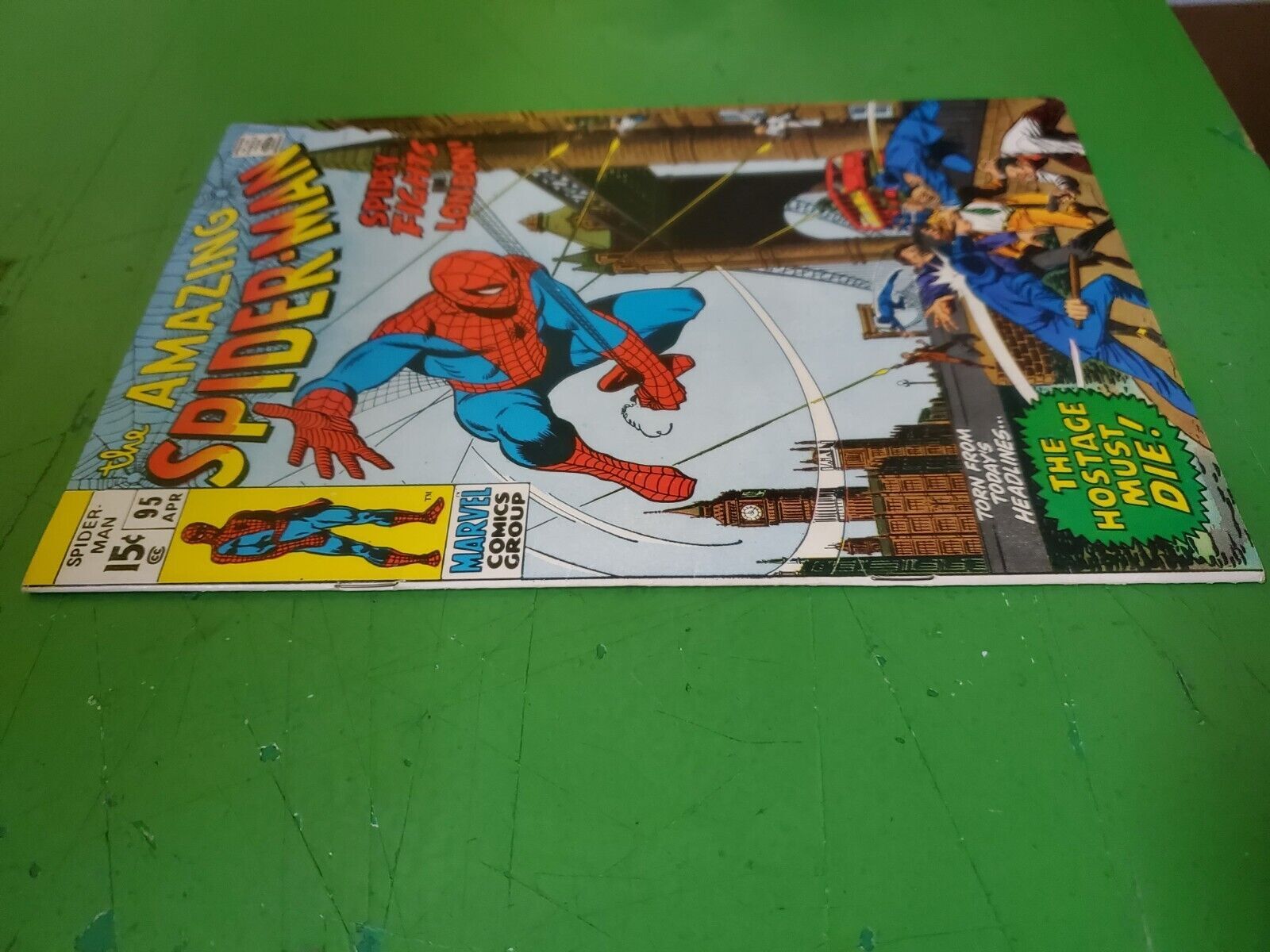 Amazing Spider-Man #95 Spidey in London Gwen Stacy 1971 Marvel FN/VF ...