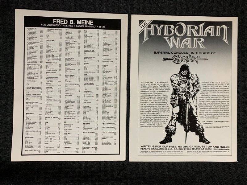 1990 CONAN SAGA Magazine #37 & 38 FVF 7.0 LOT of 2 Earl Norem / Bob ...