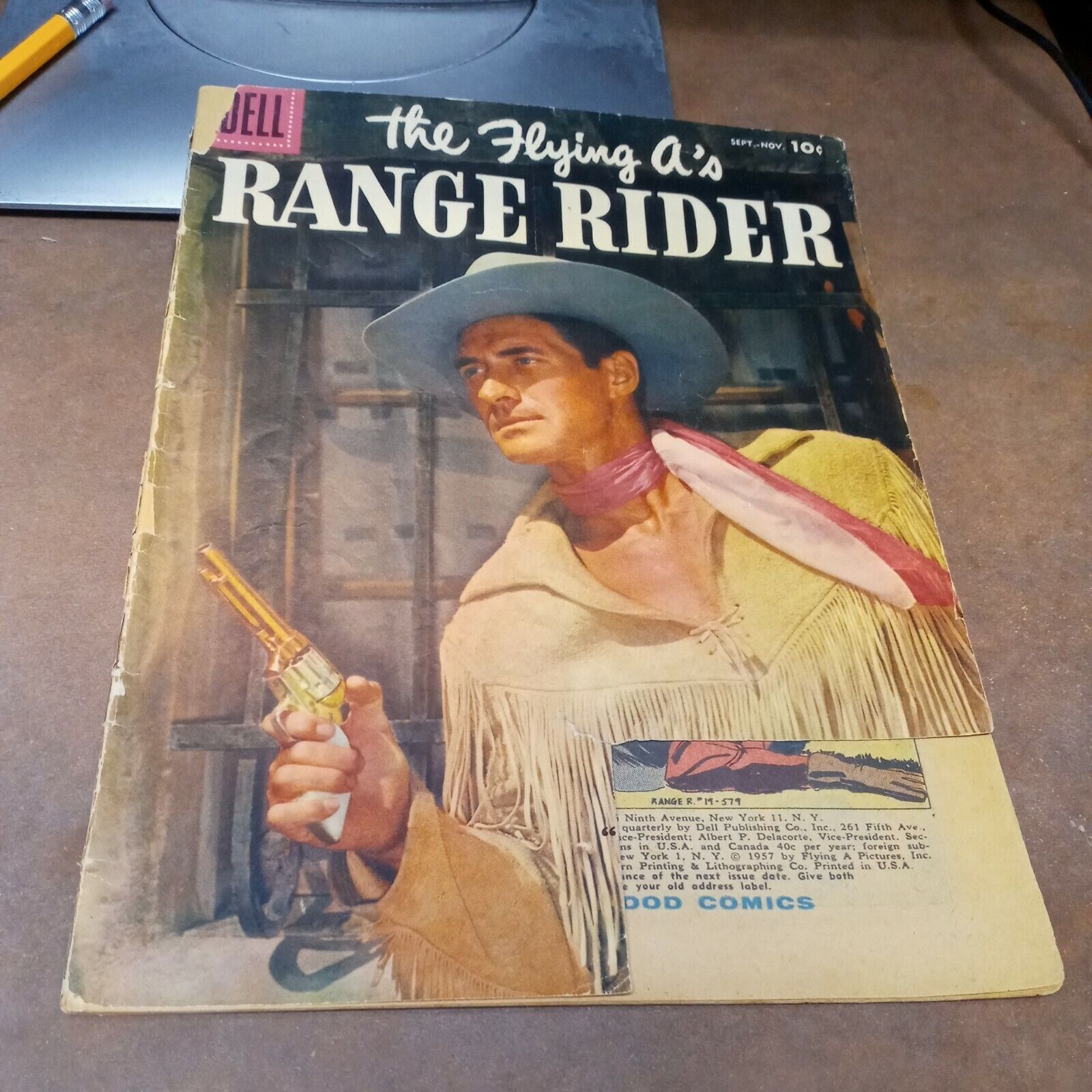 THE FLYING A'S RANGE RIDER #19 (1957) Dell Comics western silver age ...