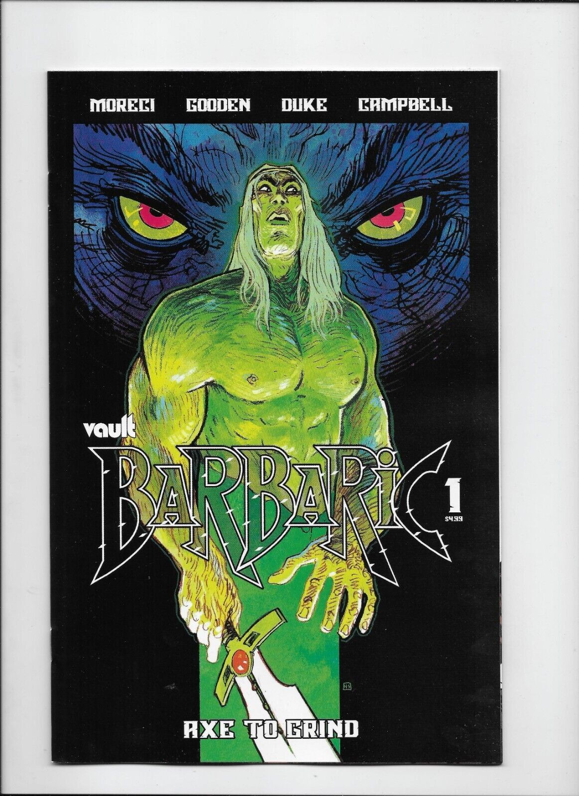 Barbaric Axe To Grind #1 Vault Comics 2022 Hayden Sherman 1:5 Variant ...