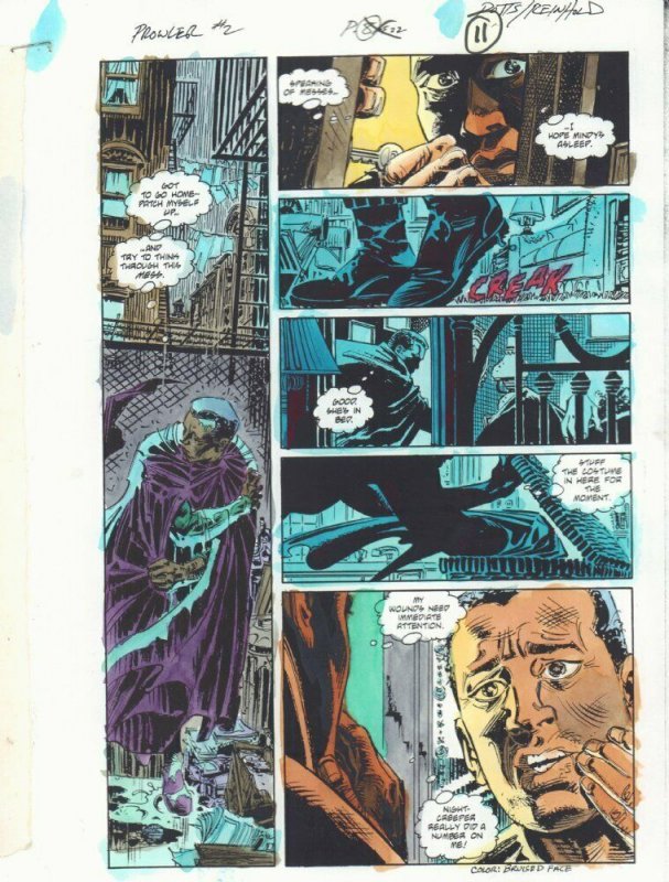 The Prowler #2 p.11 Color Guide Art - Prowler Unmasked - 1994 by John ...