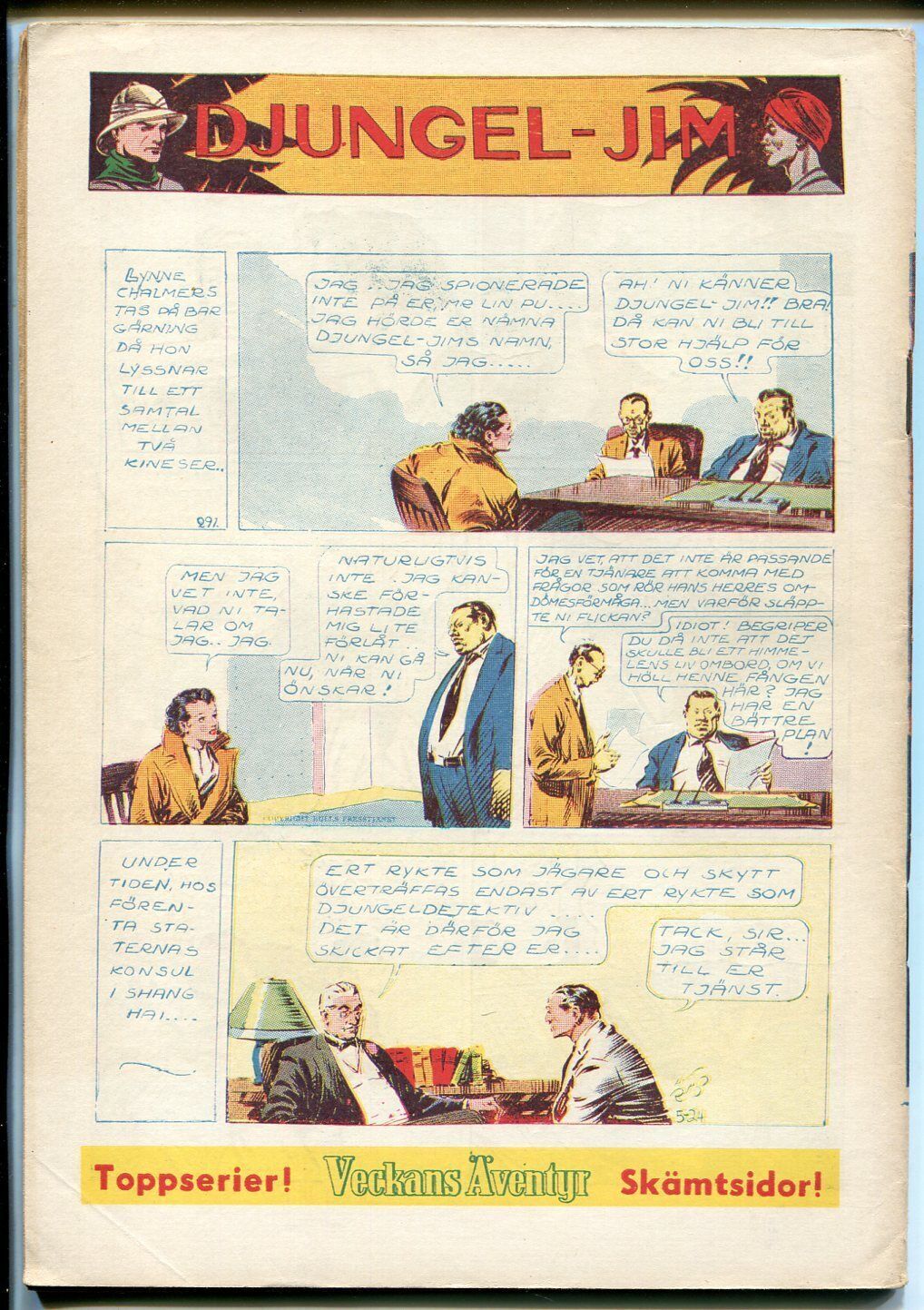Veckans Aventyr Vol. 7 #11 1946-Swedish-comics-pulp stories-Batman ...