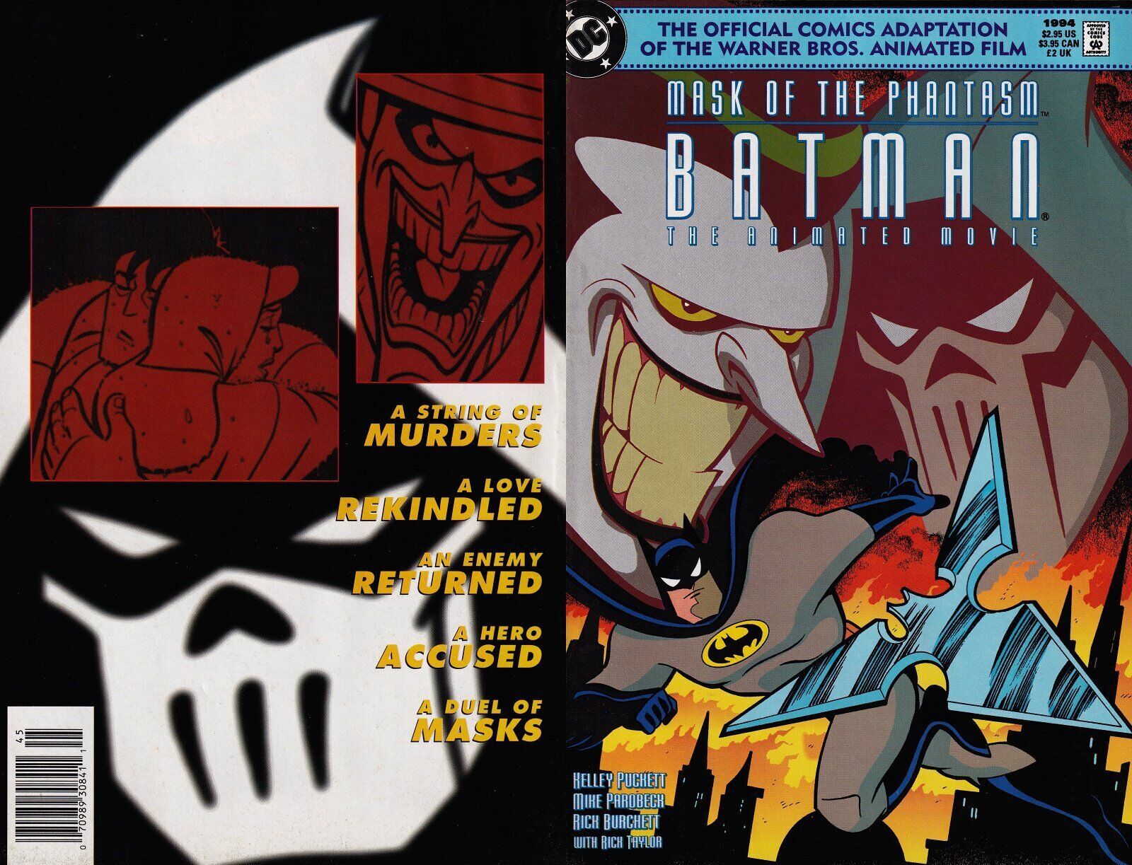 Batman Mask of Phantasm The Animated Movie #1 Newsstand Cover (1994) DC | Comic Books - Modern ...