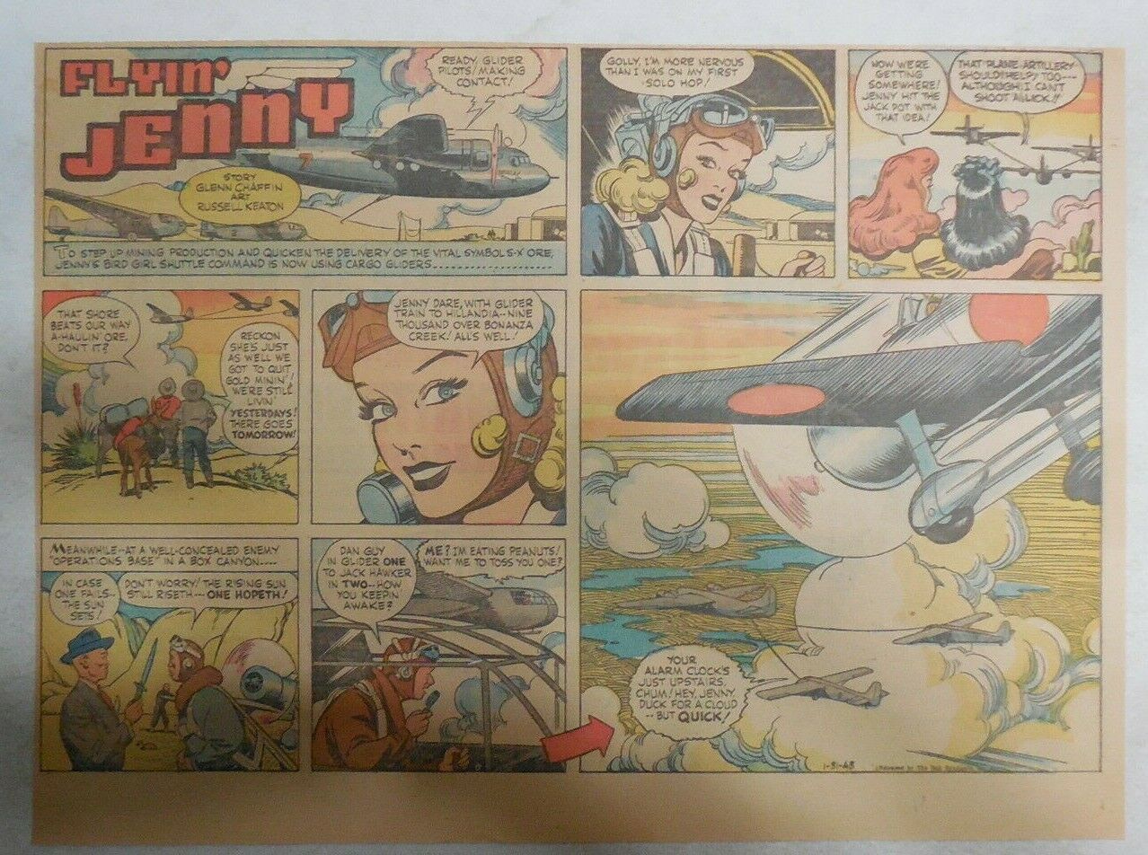 Flying Jenny Sunday Page by Russell Keaton from 1/31/1943 Size: 11 x 15 ...