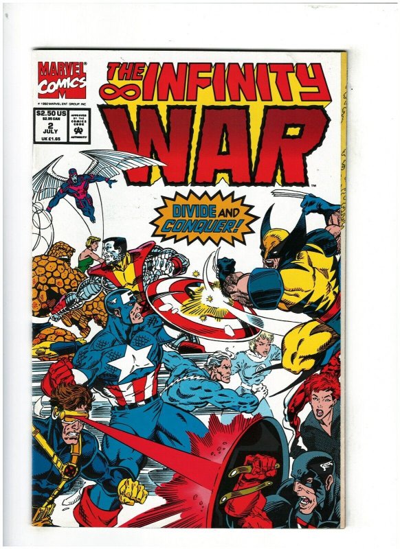 Infinity War #2 VF+ 8.5 Marvel Comics 1992 Thanos, X-Men Jim Starlin ...