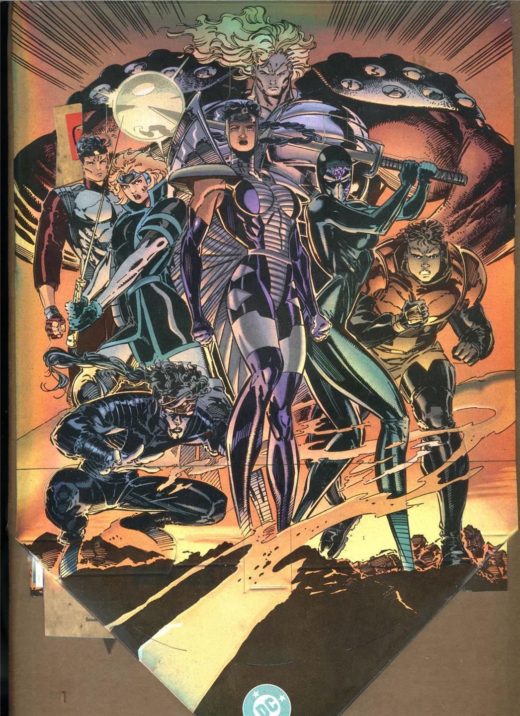 SOVEREIGN SEVEN 1995 Foil Chrome Holographic foil Dealer Counter ...