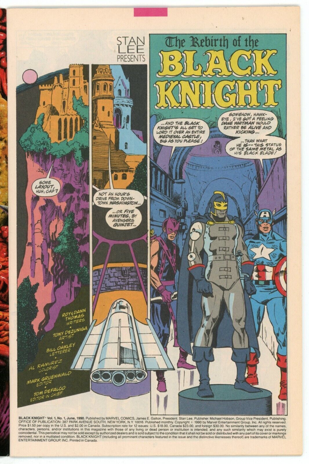Black Knight Miniseries 1 2 3 4 NM 9.4 Copper Age Marvel 1990 Complete ...