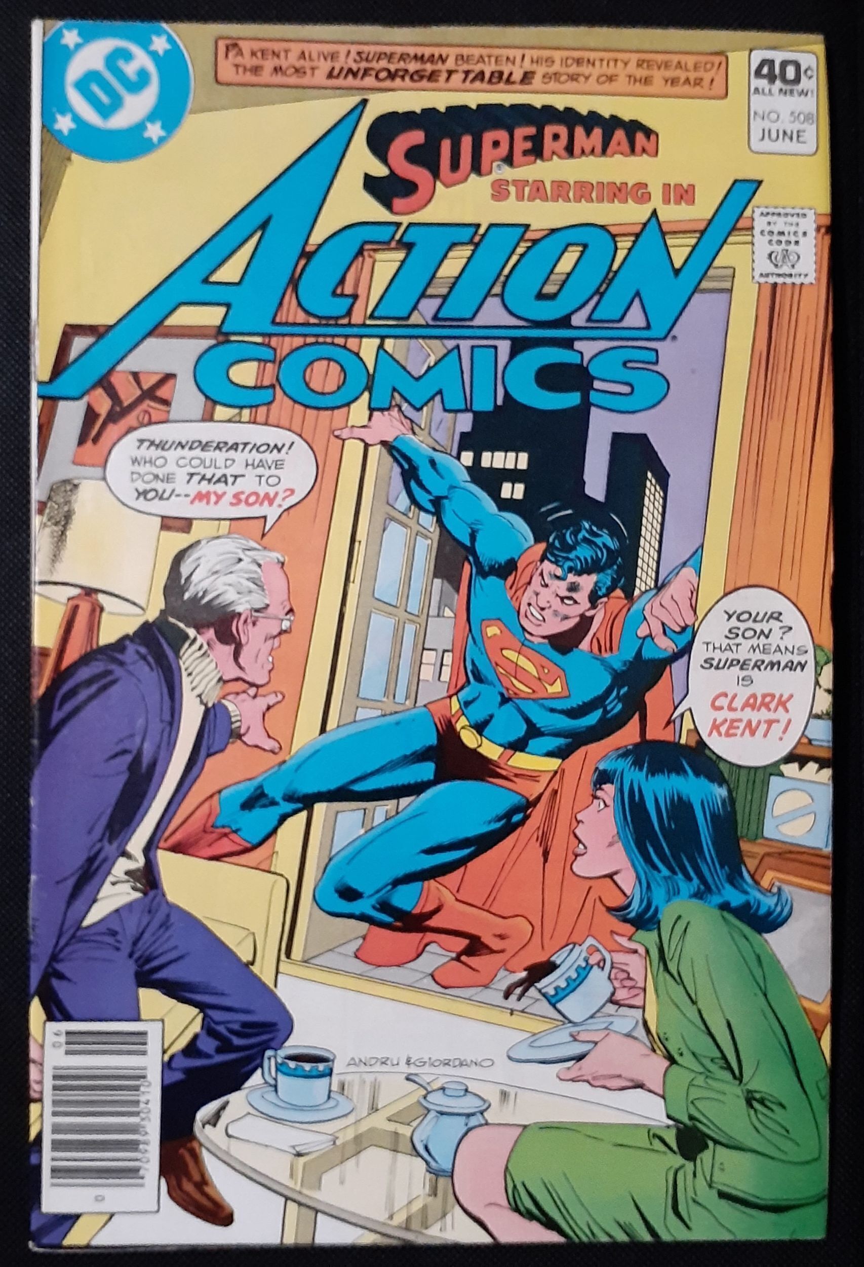 Action Comics #508 (1980) VF SUPERMAN'S IDENTITY REVEALED?!! | Comic ...