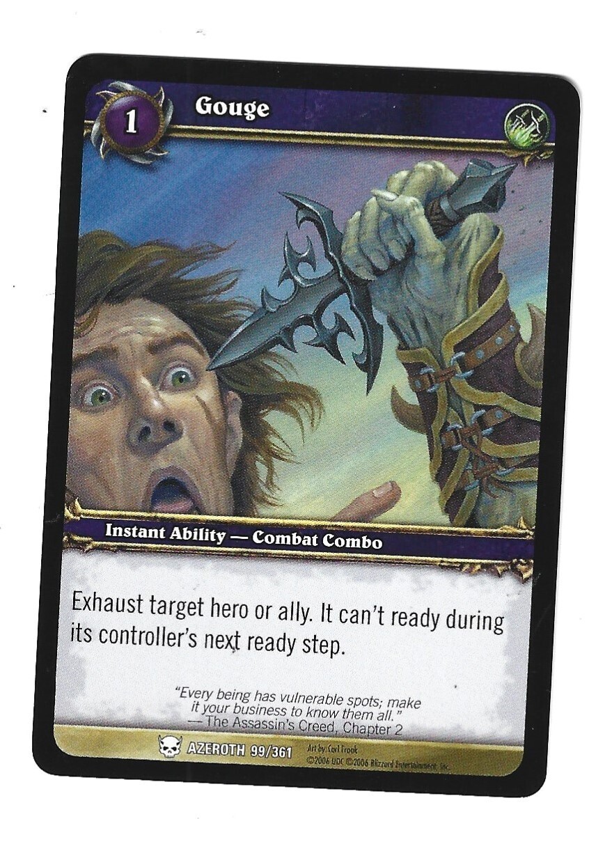 World of Warcraft: Heroes of Azeroth- Gouge | Comic Collectibles ...