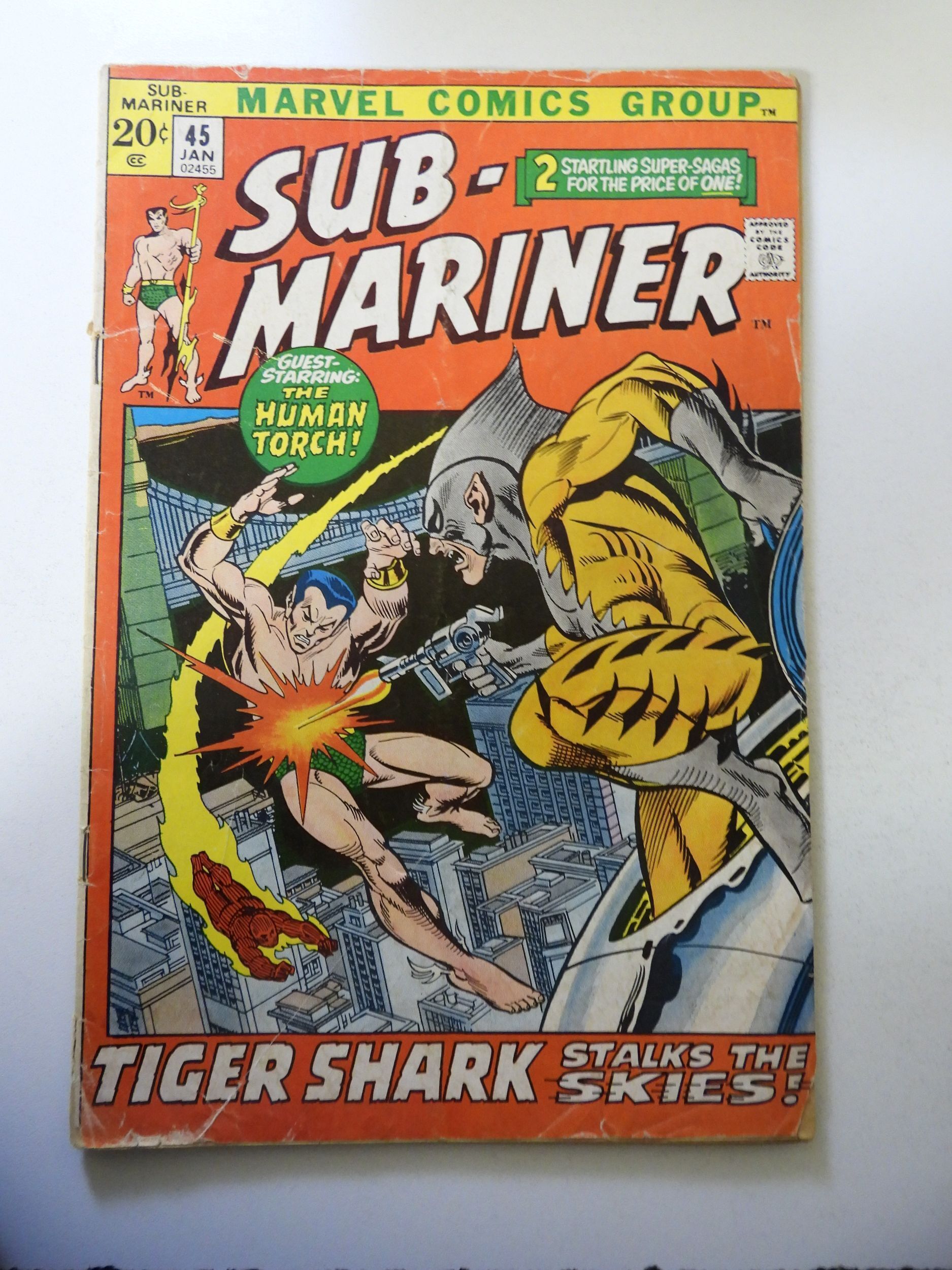 Sub-Mariner #45 (1972) VG Condition 3/4" spine split | Comic Books ...