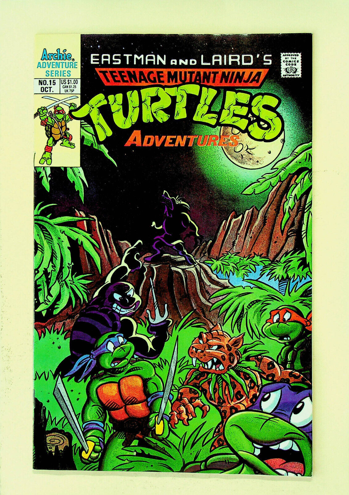 Teenage Mutant Ninja Turtles Adventures #15 (Oct 1990, Archie) - Near ...
