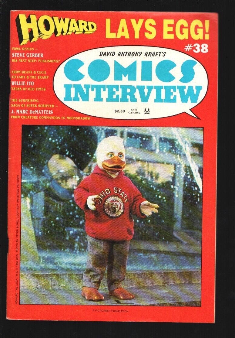 Comics Interview #388 1986-Steve Gerber-Howard the Duck-Willie Ito ...