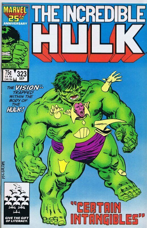Incredible Hulk #323 ORIGINAL Vintage 1986 Marvel Comics Vision | Comic ...