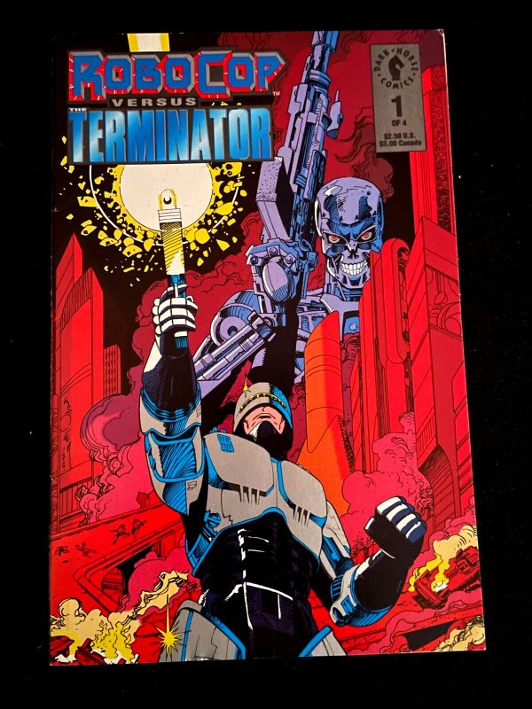 Robocop versus Terminator #1 1992 - HIGH GRADE includes stand up ...