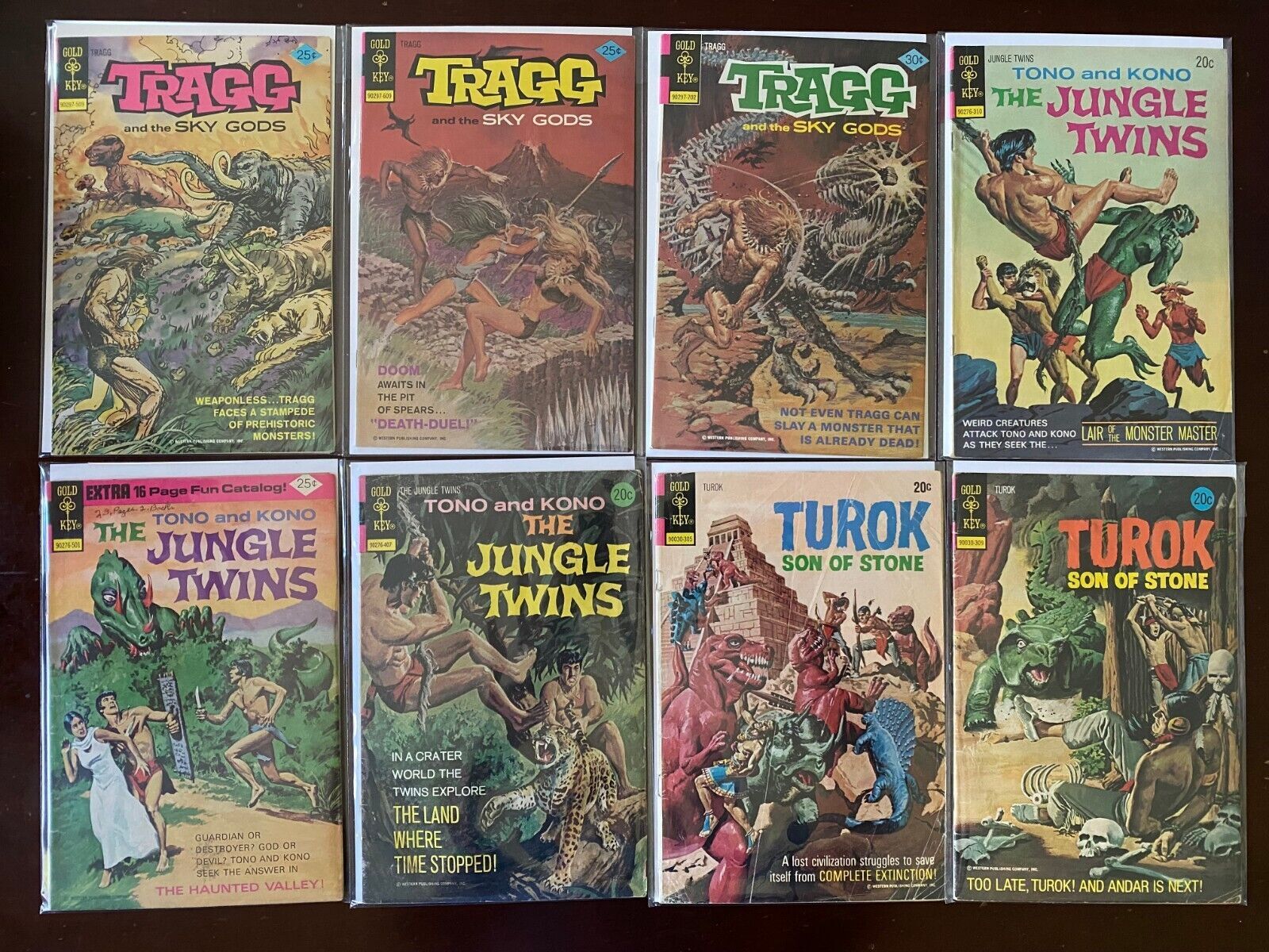 Bronze Age Gold Key sword + sorcery/ barbarian comic lot 16 different ...