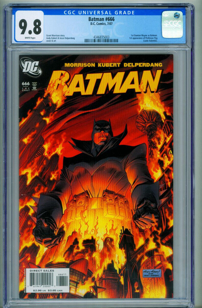 Batman #666 CGC 9.8 1st Damian Wayne Batman comic book DC 4346835003 ...