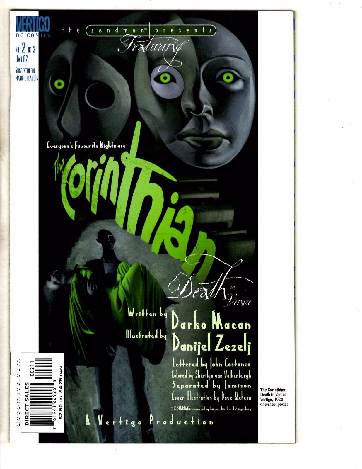 The Sandman Presents The Corinthian DC Vertigo Comics Limited Series ...