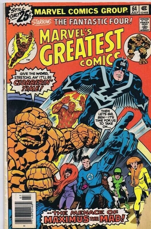 Marvel's Greatest Comics #64 VINTAGE 1976 Marvel Fantastic Four | Comic ...