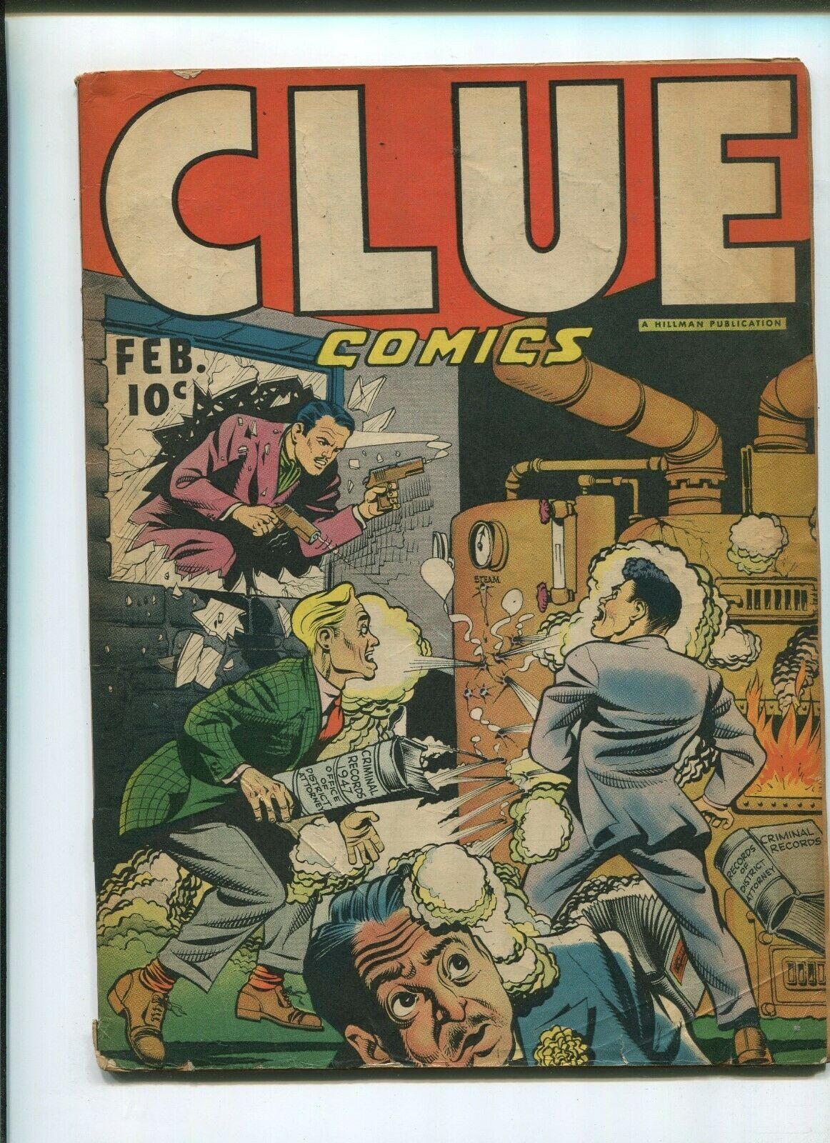 Clue Comics #12 (4.0) Criminal Records Cover! 1947 | Comic Books ...