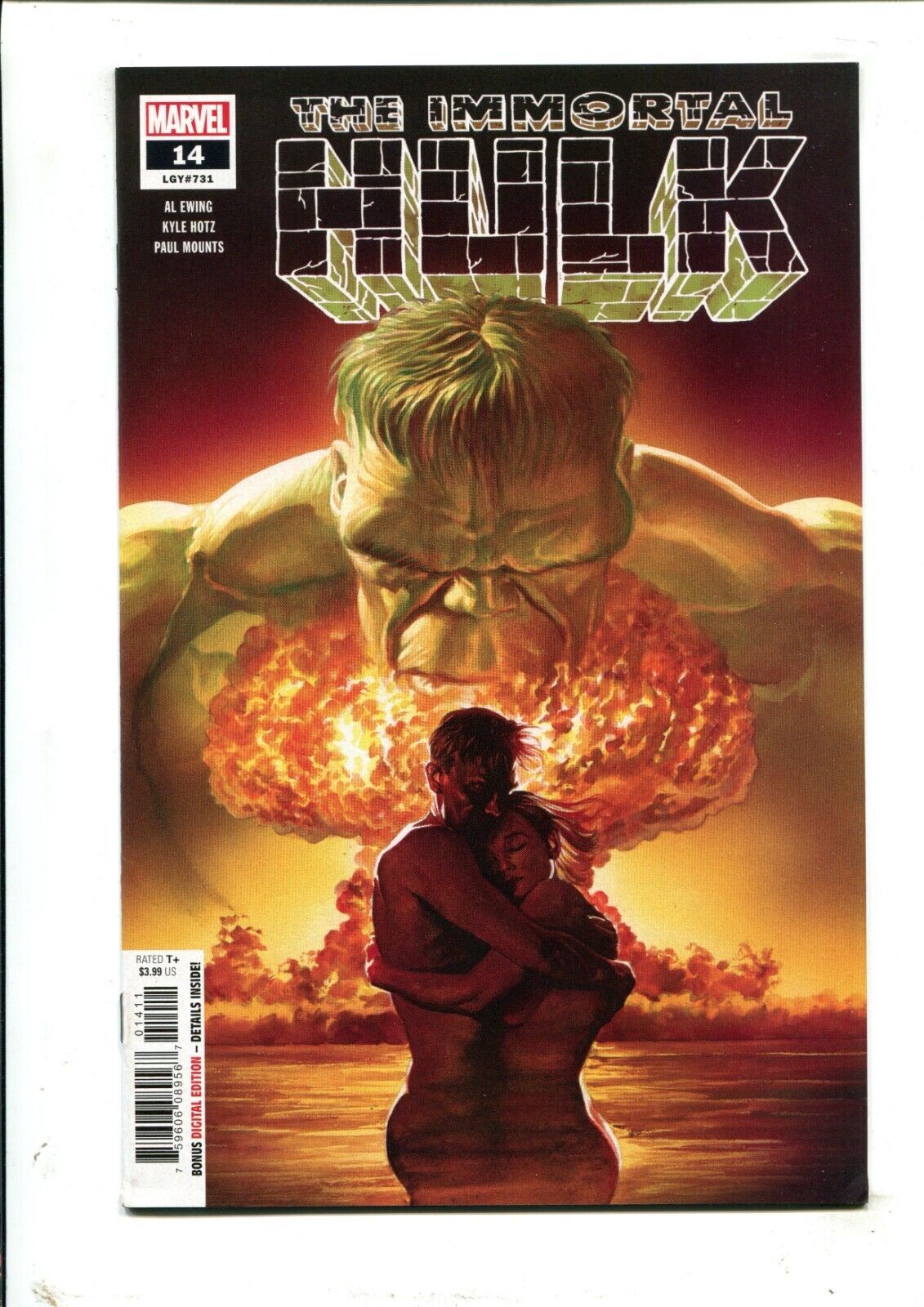 The Immortal Hulk #14 - Alex Ross Cover Art. 1st. Printing. (9.2) 2019 ...