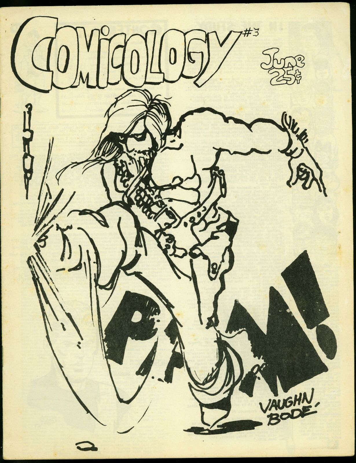 Comicology Fanzine #3 1969- Vaughn Bode cover- Jim Shooter G/VG | Comic ...