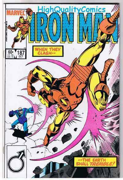 IRON MAN #187, NM-, Jim Rhodes, Vibro, 1968, more IM in store | Comic ...