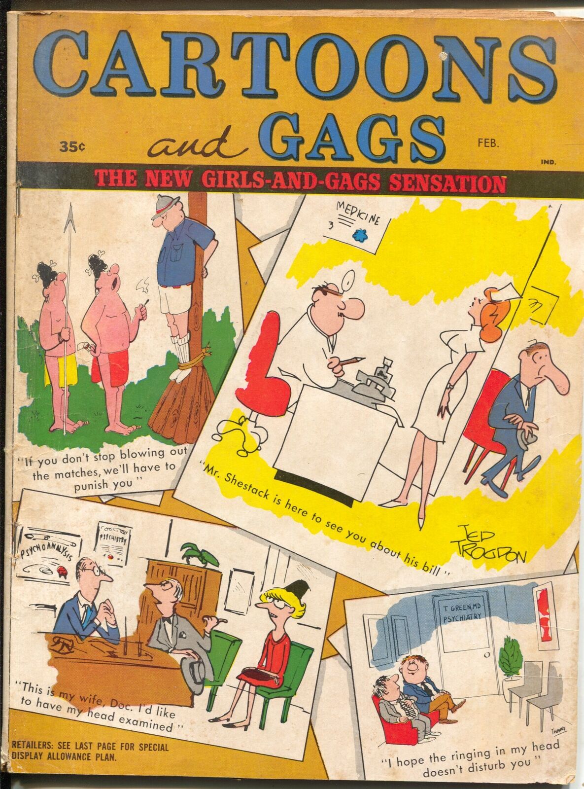 Cartoons and Gags 2/1967-Marvel-jokes-Trogdon-Hagglund-DeCarlo-Tupper ...
