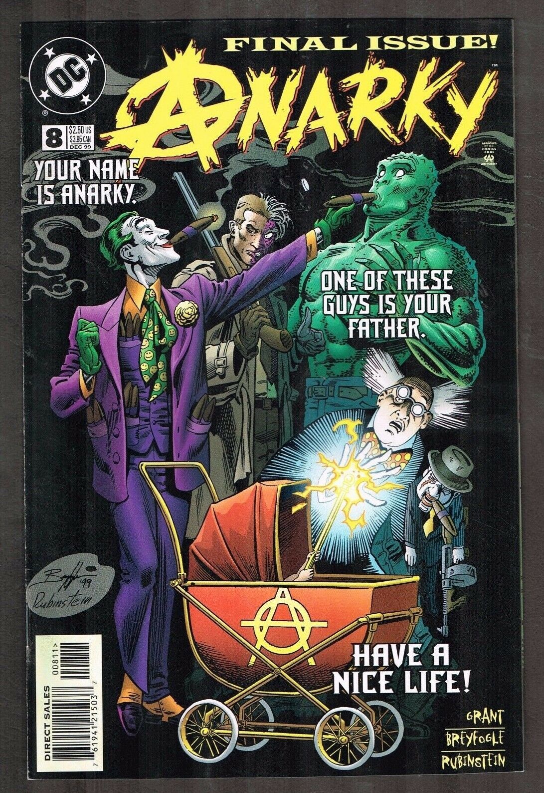 Anarky #8 ~ "The Sins of the Father" / Norm Breyfogle Art & Cvr ~ (9.4 ...
