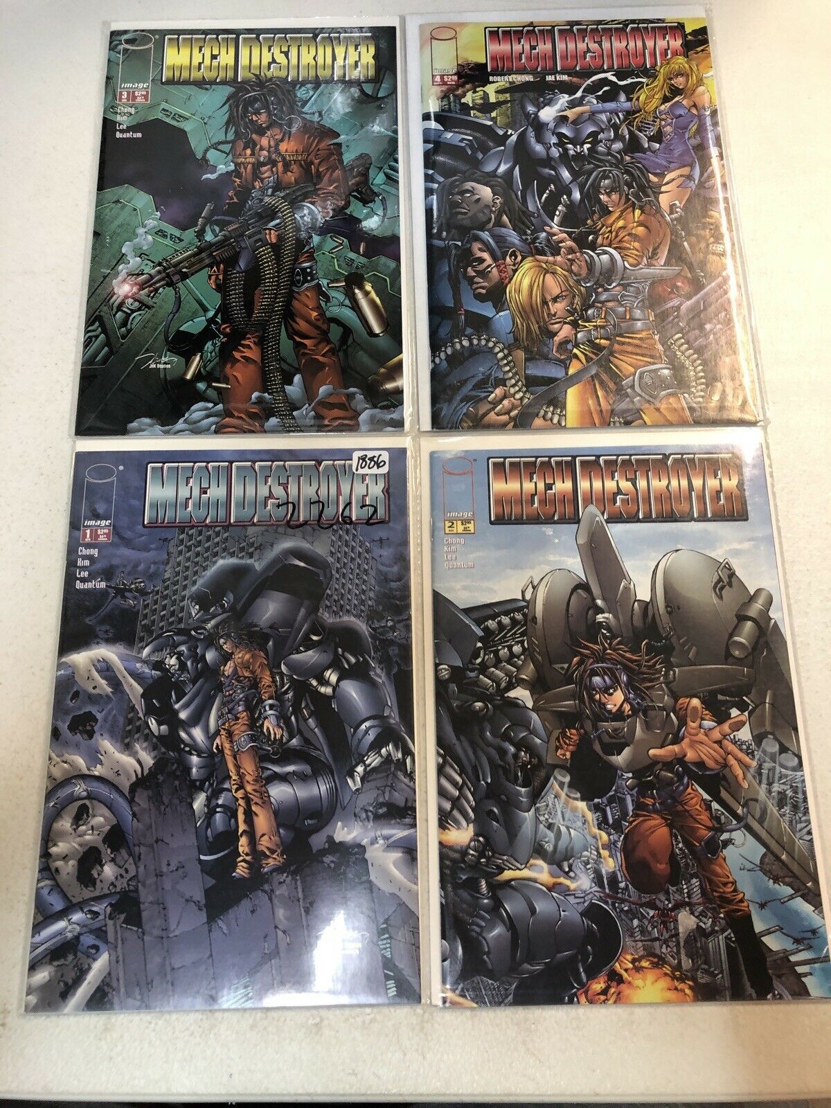 Mech Destroyer (2001) #1 2 3 4 1-4 (VF/NM) Complete Set Jae Kim art ...