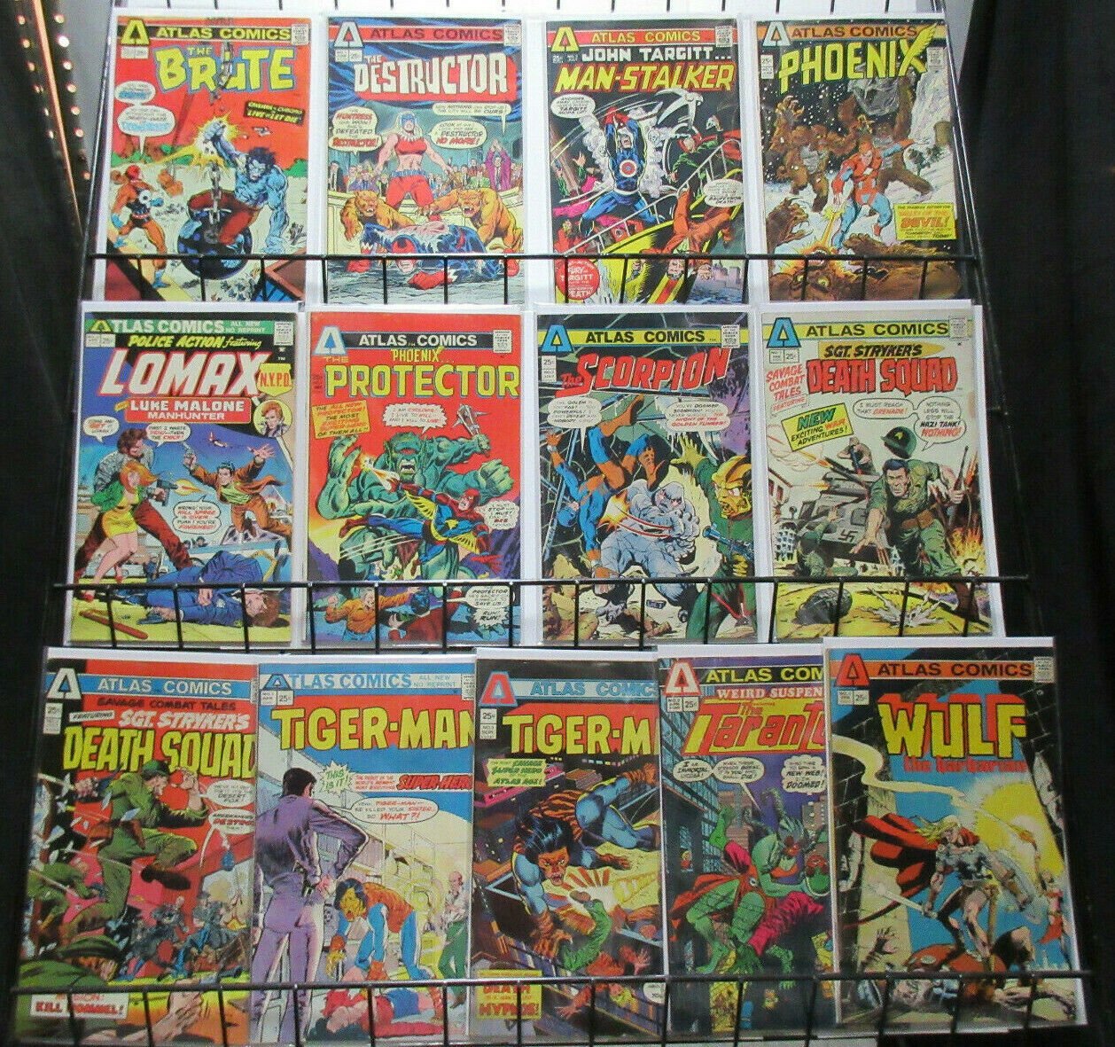Atlas Comics Mini-Library Sampler (Atlas 1975) Lot of 13Diff Brute Wulf ...