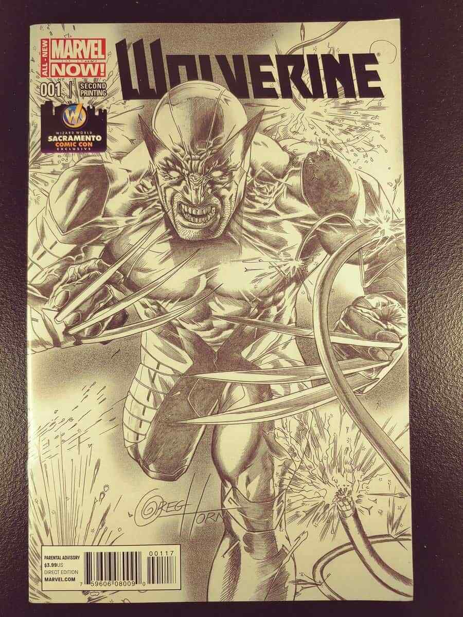 Wolverine #1 NM Wizard World Sacramento Comic Con Exclusive Sketch ...