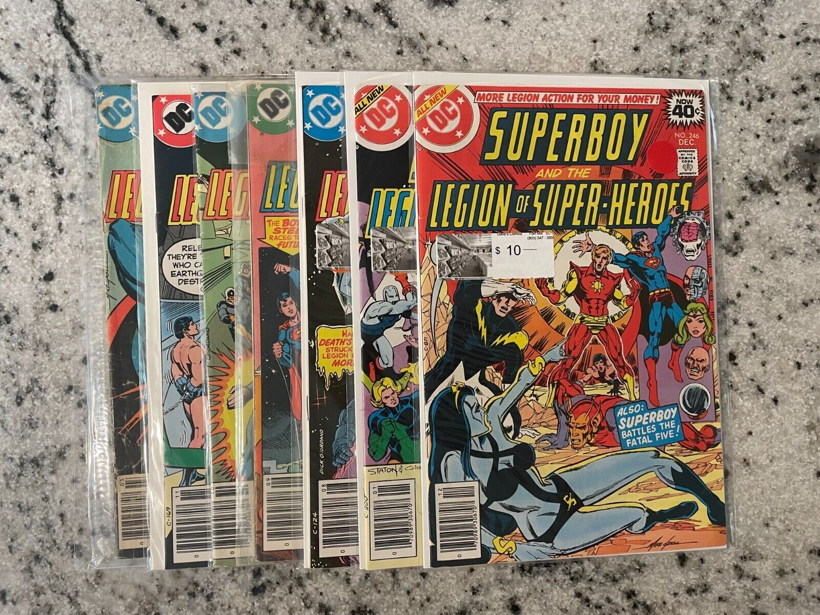 7 Superboy DC Comic Books # 246 247 254 255 256 257 225 Superman Batman ...