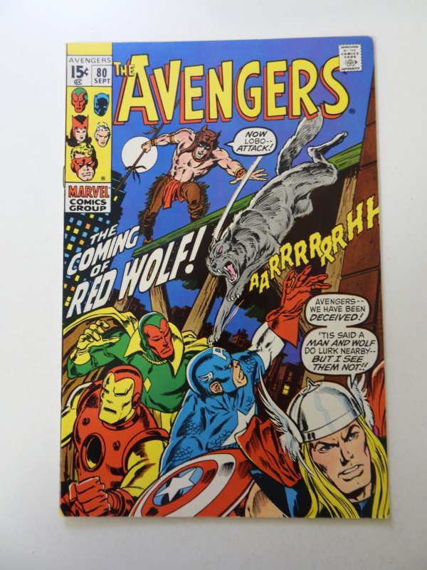 The Avengers #80 (1970) 1st appearance of Red Wolf VF+ condition ...