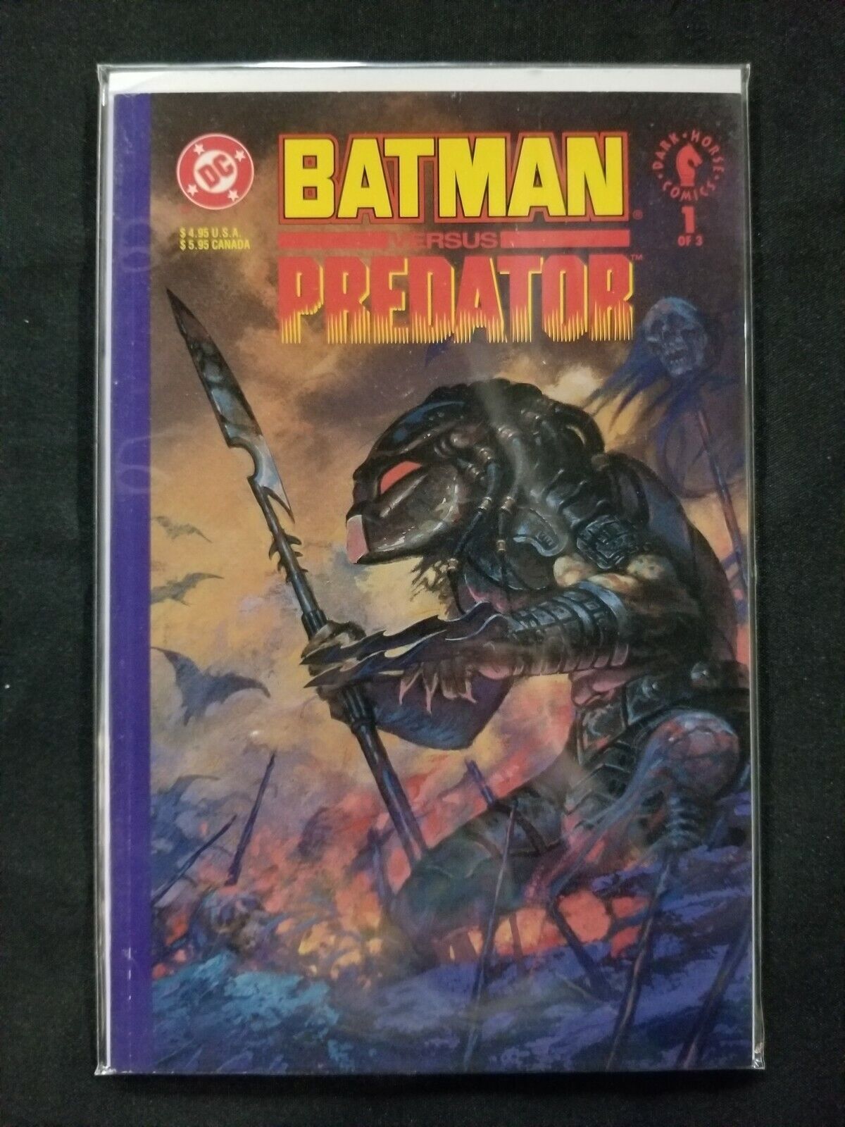 Batman Vs. Predator #1 2PC SET - Prestige Format Variants (9.2OB) 1992 ...