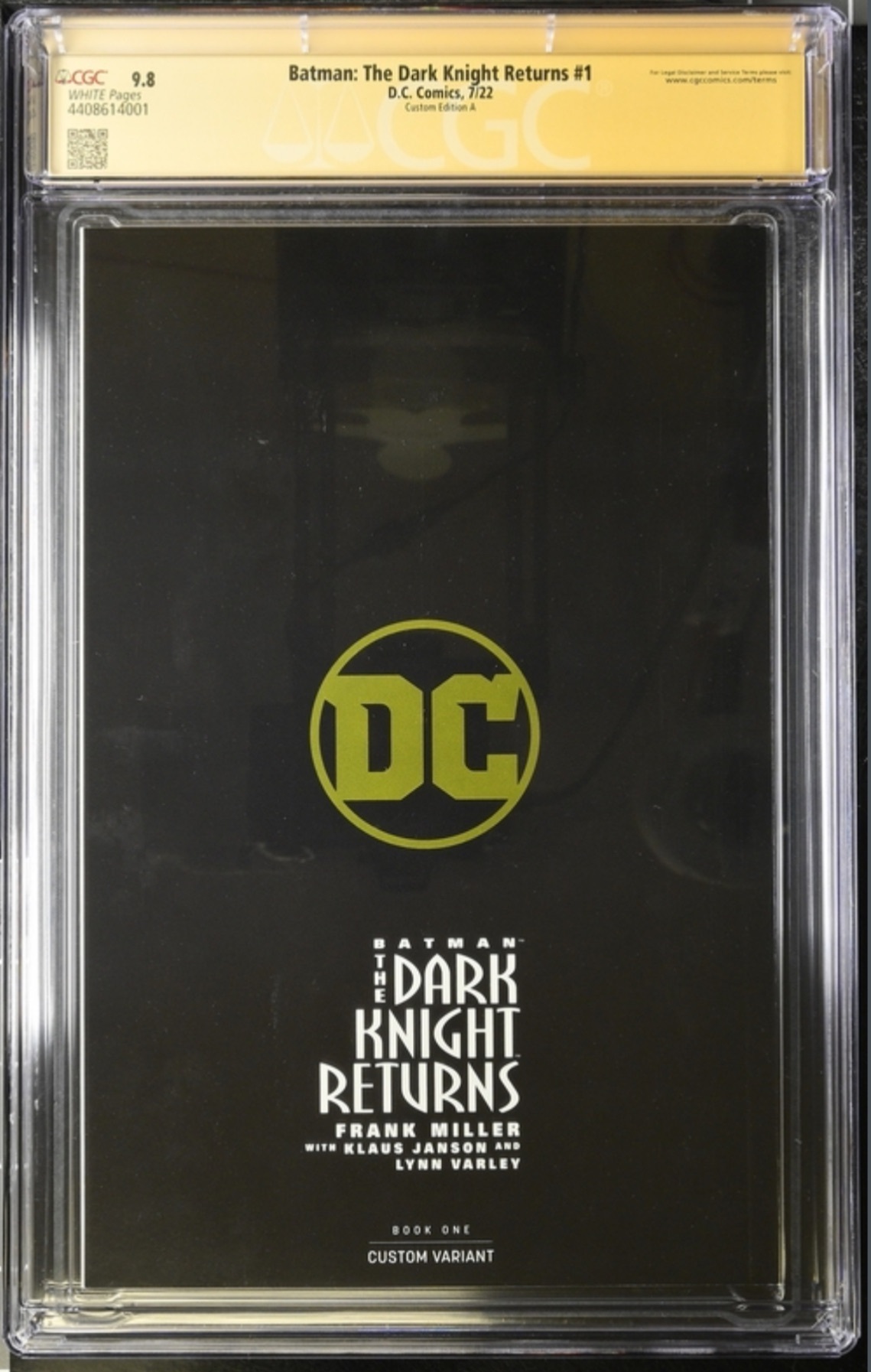 CGC 9.8 Frank Miller Signature Series Batman: The Dark Knight Returns ...
