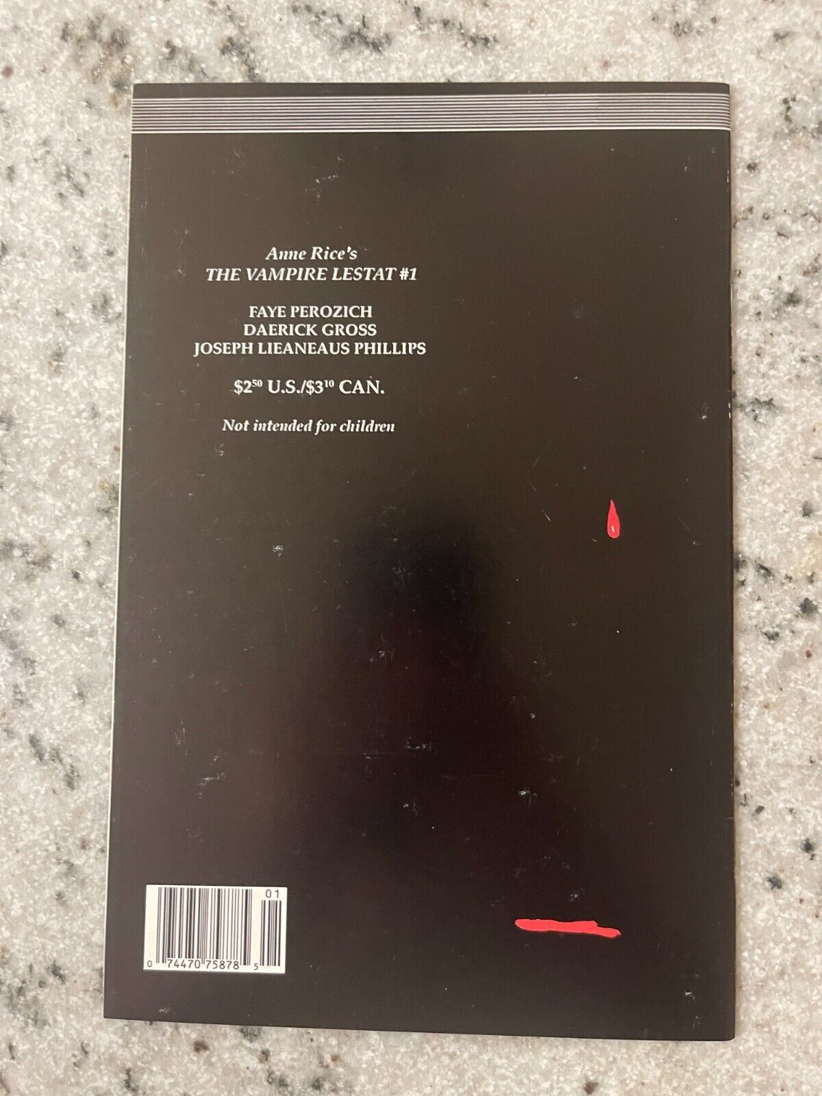 Anne Rice's The Vampire Lestat # 1 NM Innovation Comic Book Horror ...