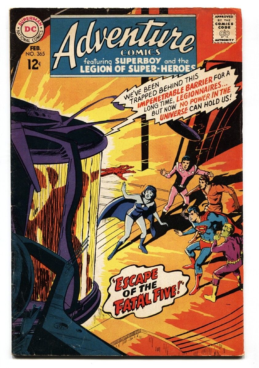 ADVENTURE COMICS #365 1968-1st appearance SHADOW LASS-comic book ...