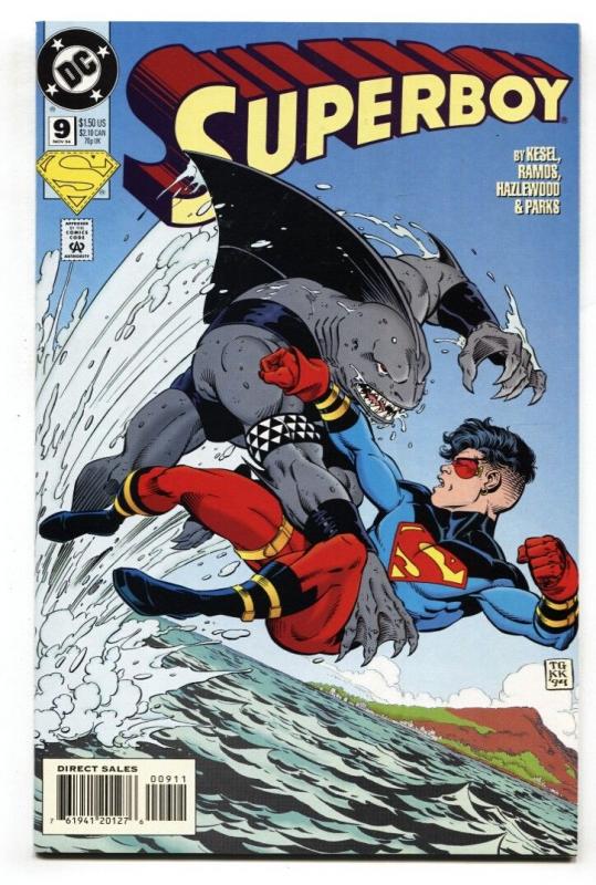SUPERBOY #9 comic book 1994-1st full appearance of King Shark | Comic ...