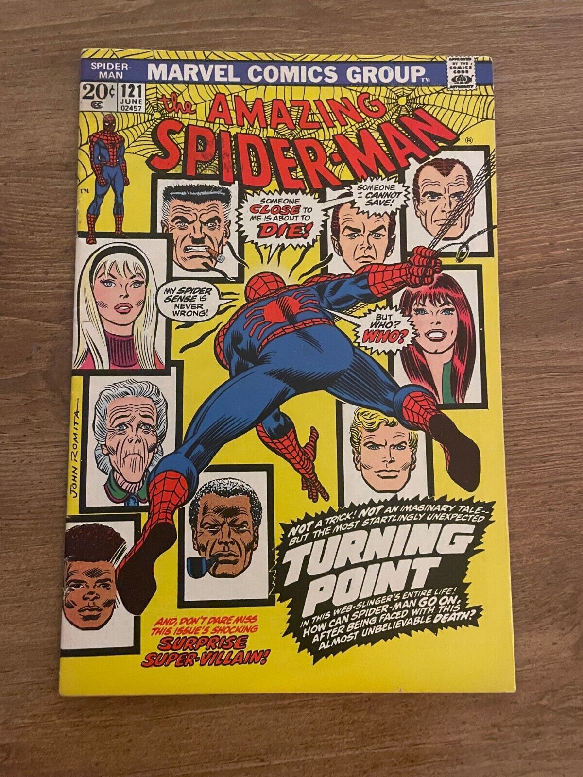 Amazing Spider-Man # 121 NM- Marvel Comic Book Death Gwen Stacy Key ...