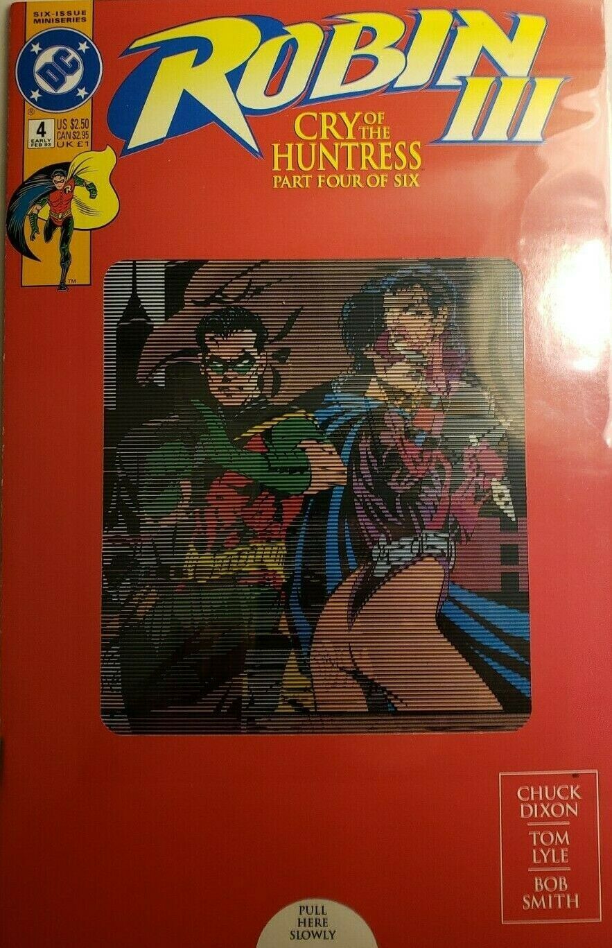Robin III #4 Lenticular Cover Unbagged CRY of the Huntress (Feb. 1993 ...