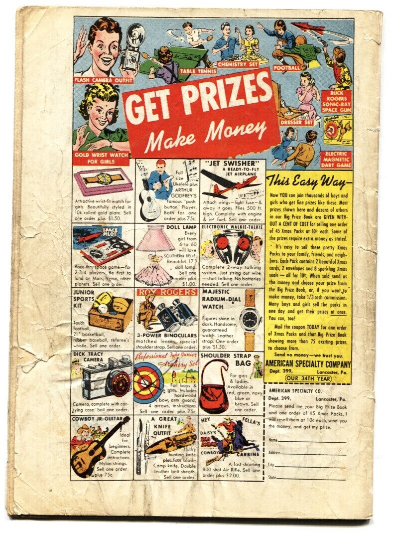 Terrors Of The Jungle #19 comic book 1952 LB Cole- G+ | Comic Books ...