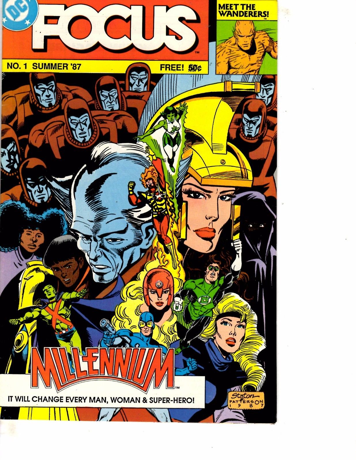 Lot Of 2 Comic Books DC Focus #1 and Adam Strange #2 Batman Superman ...