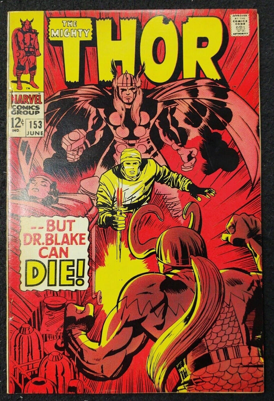 Thor (1966) #153 FN/VF (7.0) Loki Donald Blake Jack Kirby Cover & Art ...