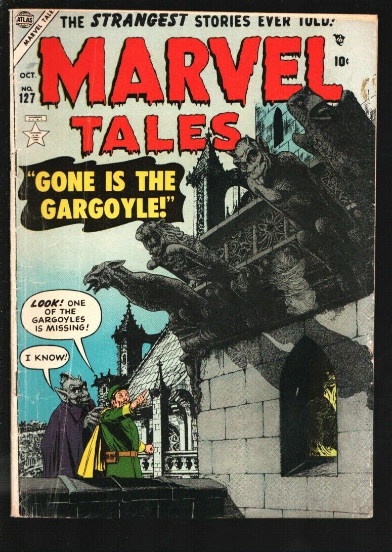 Marvel Tales #127 1954-Gargoyles-"Vampires Also Die" by Gene Colon-Pre ...