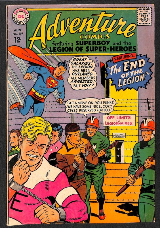 Adventure Comics #359 (1967) | Comic Books - Silver Age, DC Comics ...