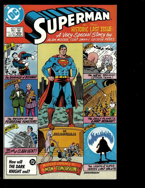 8 DC Comics Superman # 400 417 418 423 Radio Shack 1 2 Zero Hour #4 ...