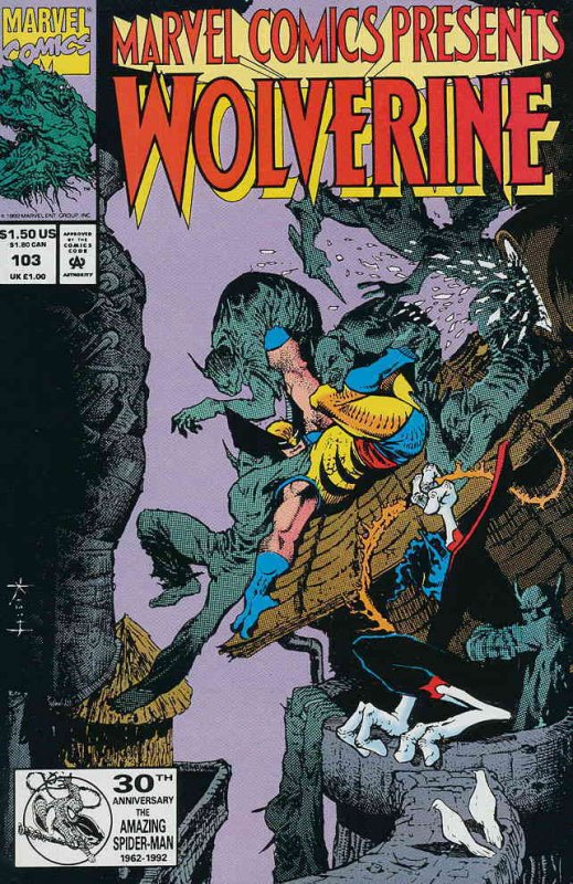 Marvel Comics Presents #103 FN ; Marvel | Wolverine Sam Kieth | Comic ...
