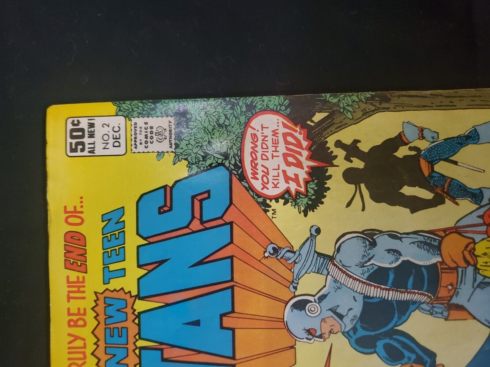New Teen Titans #2 1st Appearance of Deathstroke Wolfman Perez 1980 DC ...