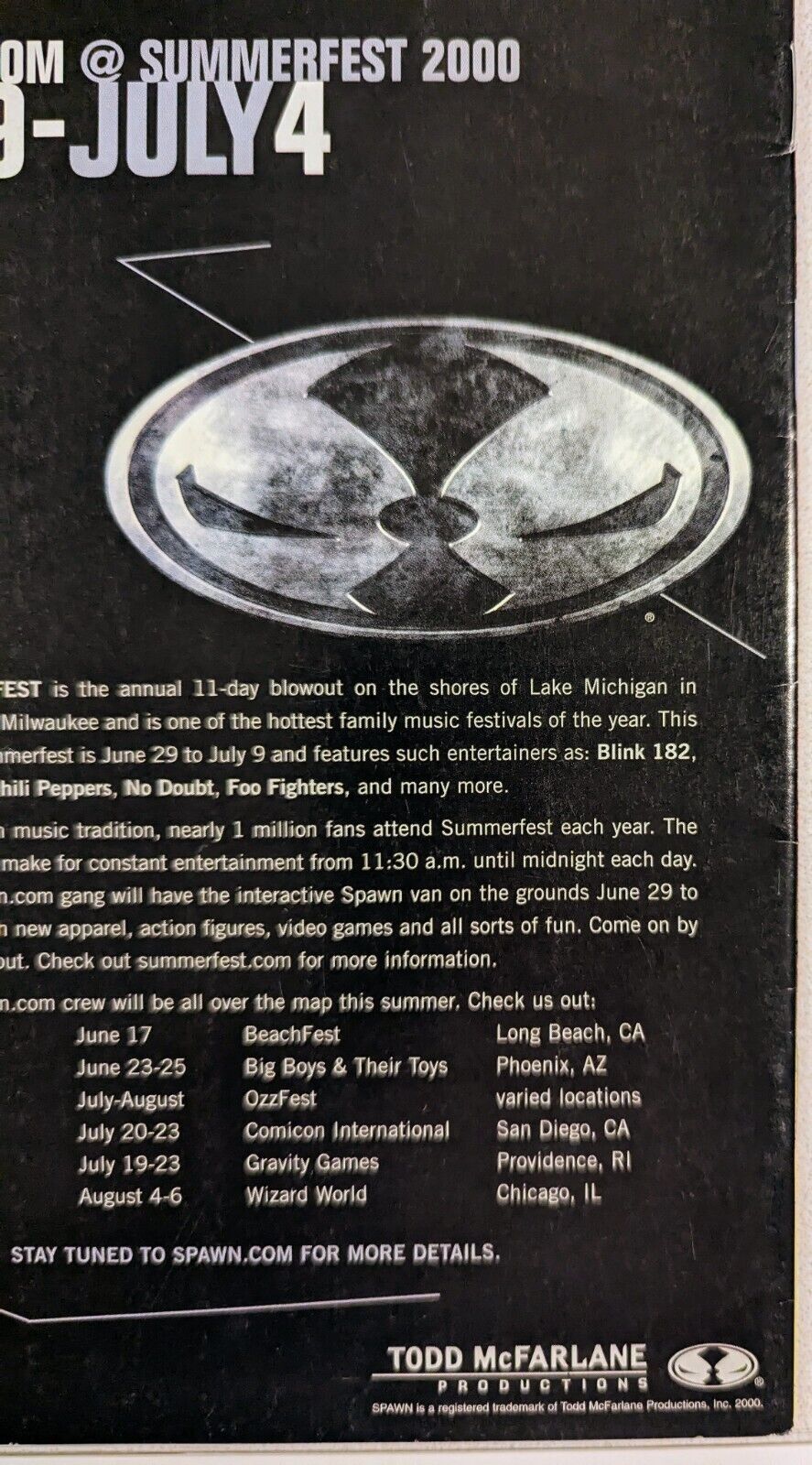 Spawn #96 (2000) Higher Grade Copy Image Comics Todd McFarlane Capullo ...